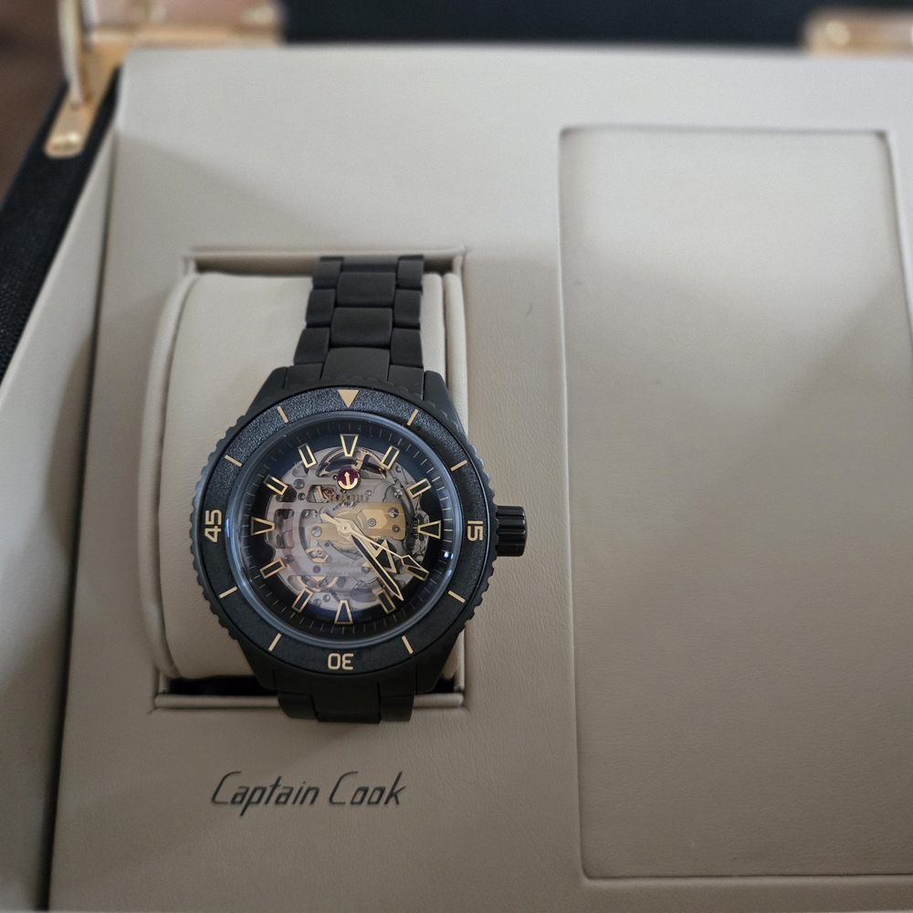 Rado Captain Cook Black And Gold Watch - Gem